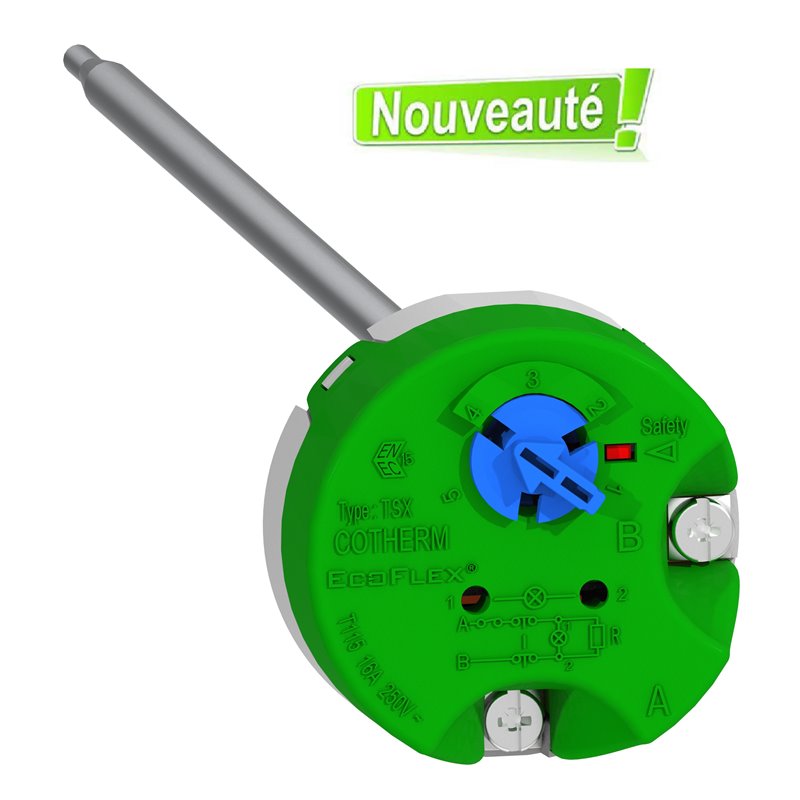 Thermostat embrochable COTHERM 270mm ECOFLEX 55°C